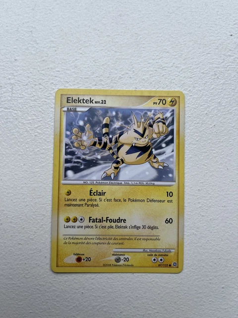 ELEKTEK 87/132 CARTE Pokemon DP Merveilles Secrètes Français EUR 1,00 ...
