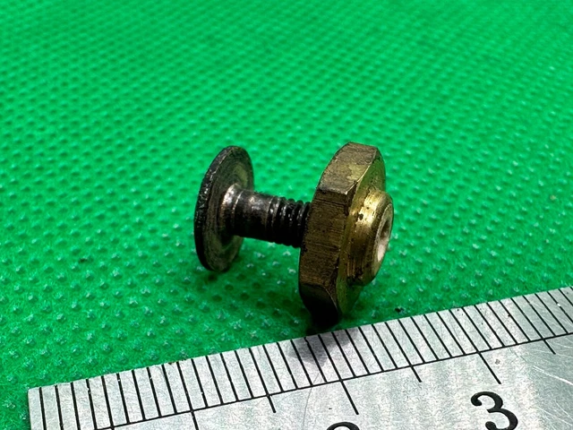 WW2 BRITISH ARMY Helmet Dome Screw Nut & Bolt Set - Nice Original £16. ...