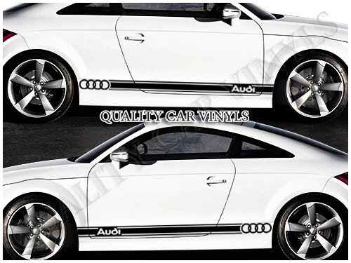 AUDI SIDE RACING Stripes A3 A4 A5 Tt Graphic Decal Stickers Rs38 £22.00 ...