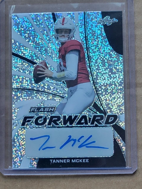 TANNER MCKEE 2022 Leaf Flash Forward Autograph Football Card 05/40 FF ...