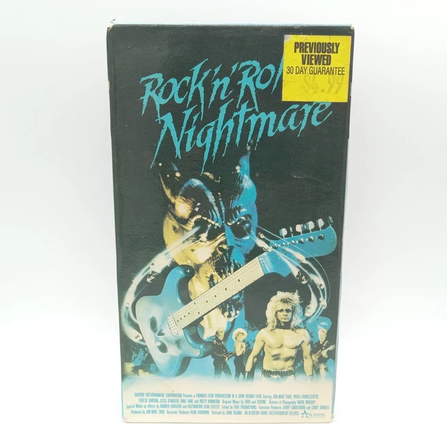 ROCK ‘N’ ROLL Nightmare VHS RARE Horror VHS Academy Heavy Metal All ...