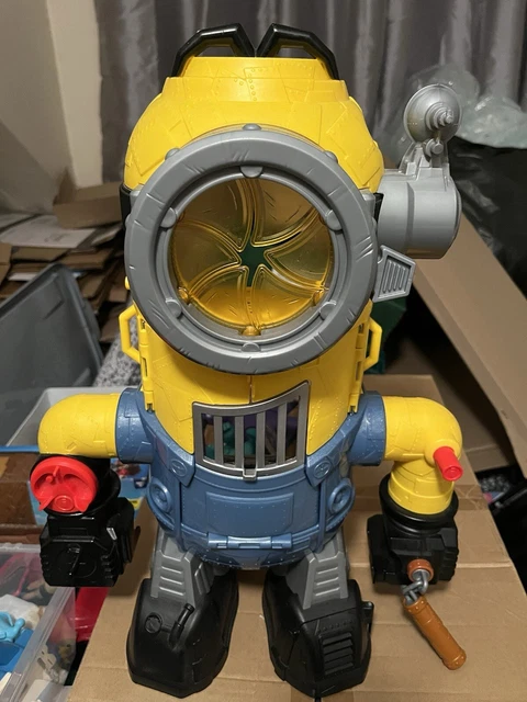 FISHER-PRICE IMAGINEXT MINIONS MinionBot Robot Playset With Punching ...