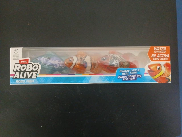 ZURU ROBO ALIVE Water Activated Robotic Fish, 3 Pack! Swims Like A Real ...