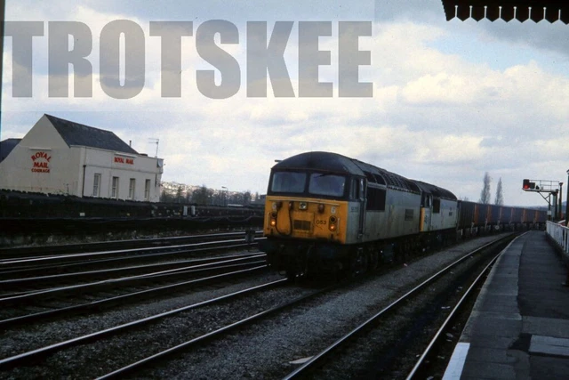 35MM SLIDE BR British Rail Diesel Loco Class 56 56053/060 Newport 1993 ...