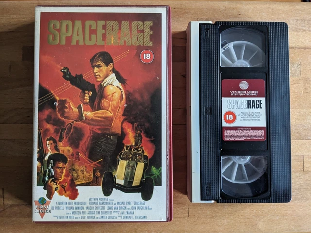 SPACE RAGE VHS PAL Vestron Video Big Box Ex-Rental Tape 1985 Sci-Fi ...