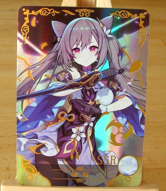 ANIME KEQING CARTE SSR Holo Foil Card Goddess Story NS-03 EUR 7,90 ...