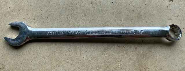 SIDCHROME 22226 17MM Ring & Open End Metric Spanner MODIFIED $25.00 ...