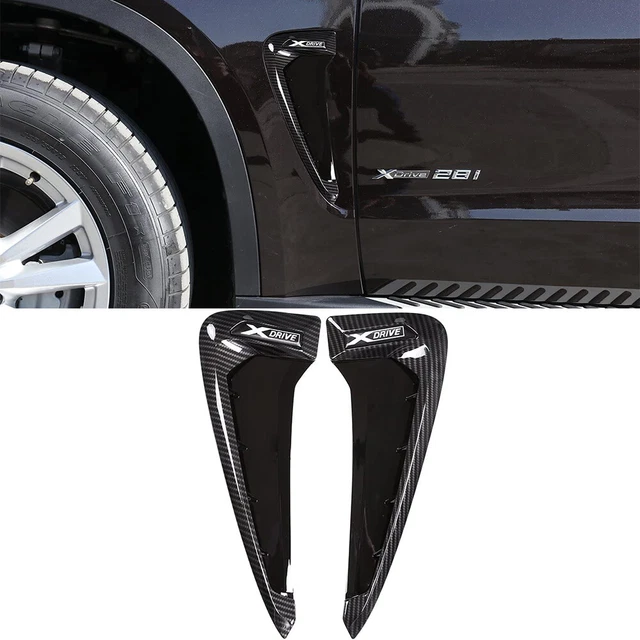 CARBON SIDE MARKER Fender Air wing Vent Trim M Cover For 2014+ BMW F15 ...