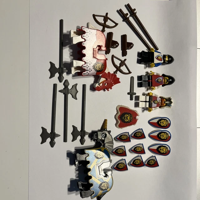 VINTAGE LEGO MINIFIGURES Weapons Horse Shields Knight’s Castle 6090 ...