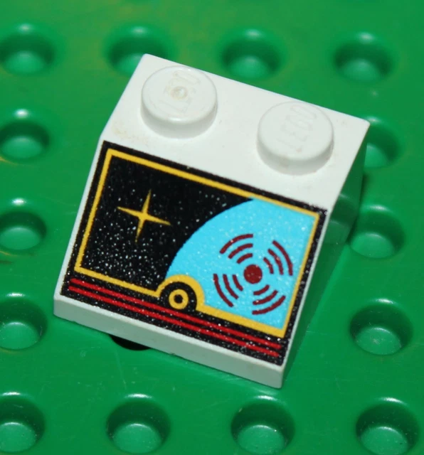 LEGO WHITE SLOPE 45 2x2 with Space Display Pattern 3039p15/set 6982 ...