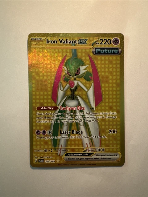 POKÉMON TCG IRON Valiant ex Paradox Rift 261/182 Holo Hyper Rare EUR 15 ...