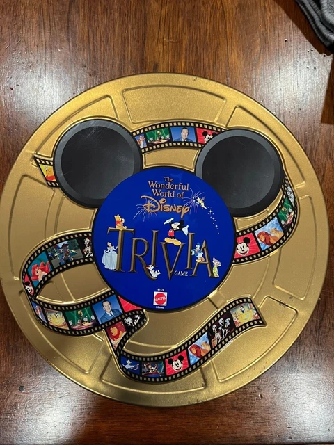 WALT DISNEY THE Wonderful World of Disney Trivia Game Gold Tin 100% ...