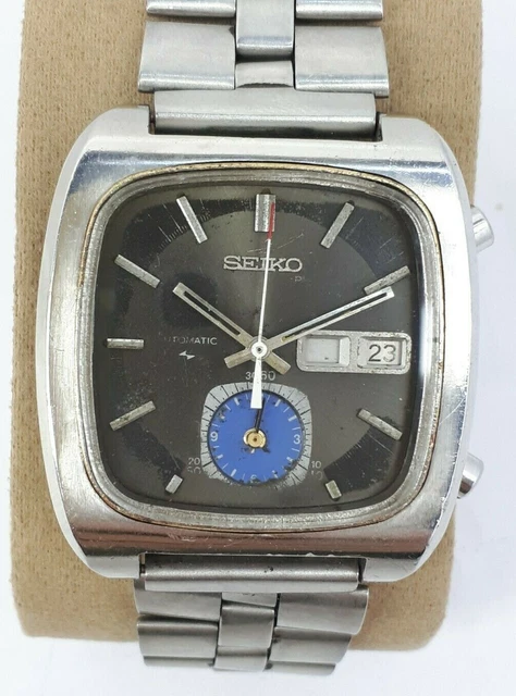 VINTAGE SEIKO MONACO 7016-5011 Auto Chrono Flyback Men’s Watch Day/Date ...