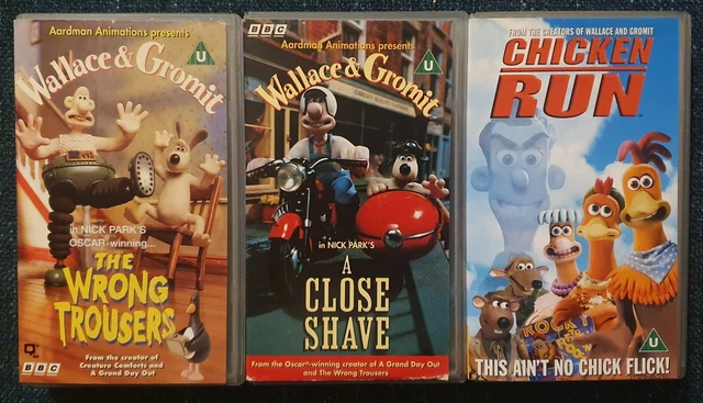 AARDMAN ANIMATIONS VHS Video Tape Cassette Wallace Gromit Chicken Run ...