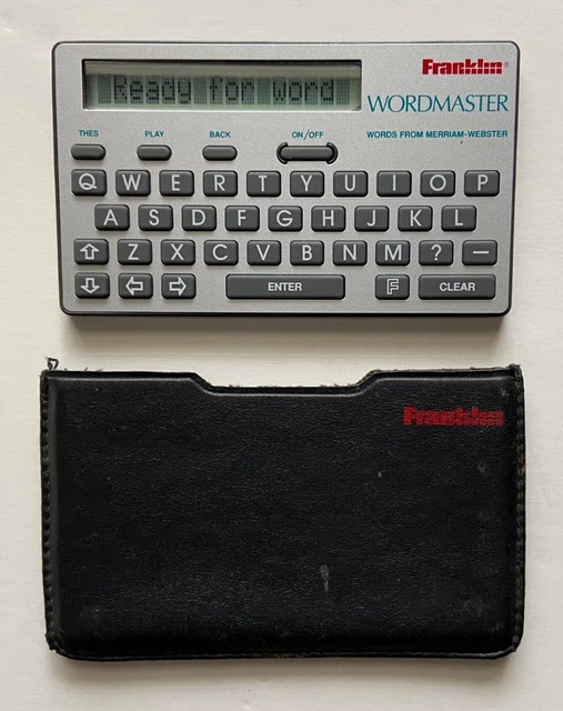 VINTAGE FRANKLIN WORDMASTER WM-1015 Dictionary Thesaurus Spell Merriam ...