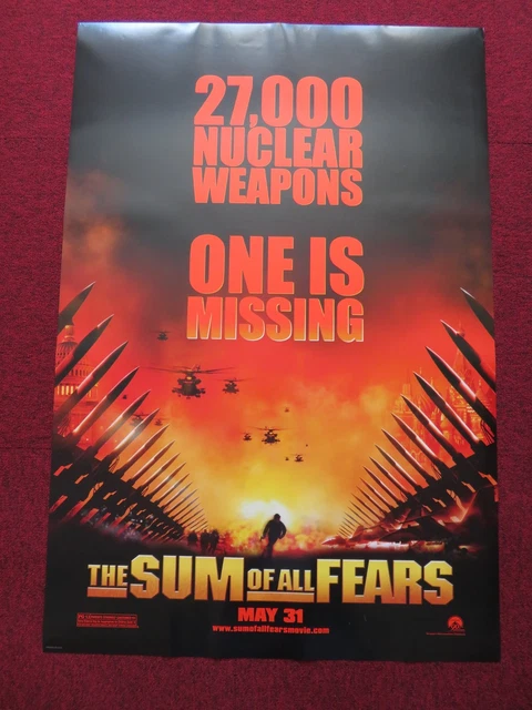 THE SUM OF All Fears Us One Sheet Rolled Poster Ben Affleck Morgan ...