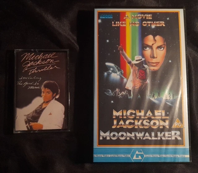 MICHAEL JACKSON THRILLER Casette + Moonwalker VHS £9.99 - PicClick UK