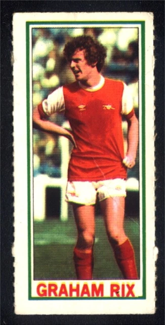 TOPPS FOOTBALLERS BLUE Back (1980-81) Graham Rix Arsenal No. 7 £2.49 ...
