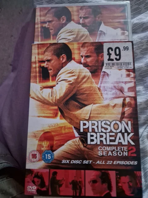 PRISON BREAK SEASON 2 DVD 2007, Wentworth Miller, Certified 15, 6-Disc ...