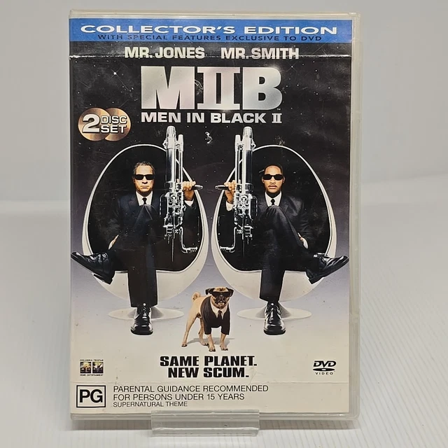 MEN IN BLACK II (DVD, 2002) Tommy Lee Jones Will Smith Lara Flynn Boyle ...