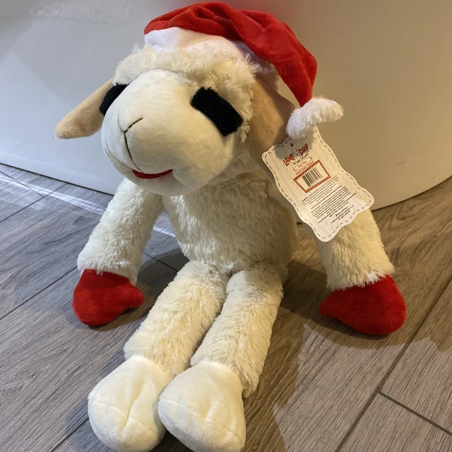 LAMBCHOP 20 INCH Jumbo XL Plush Lamb Chop Ultra Soft Dog Toy Squeaky ...