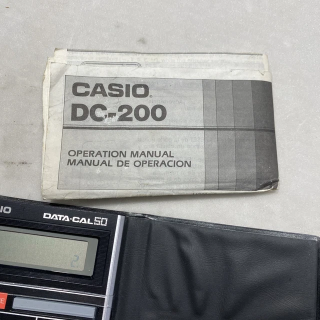 CASIO DATA CAL 50 Calculator Model DC-150A Vintage $6.93 - PicClick CA