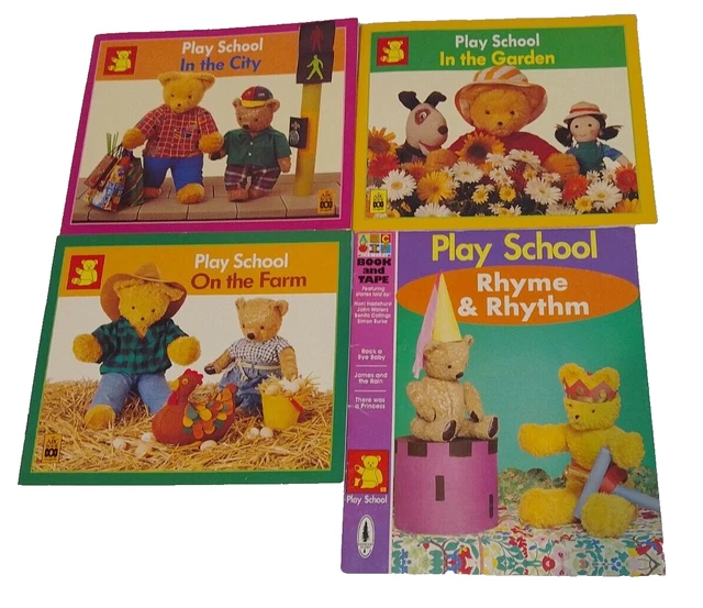 4 VINTAGE PLAY School ABC PB Bundle Books 1994 90's In The City Garden ...