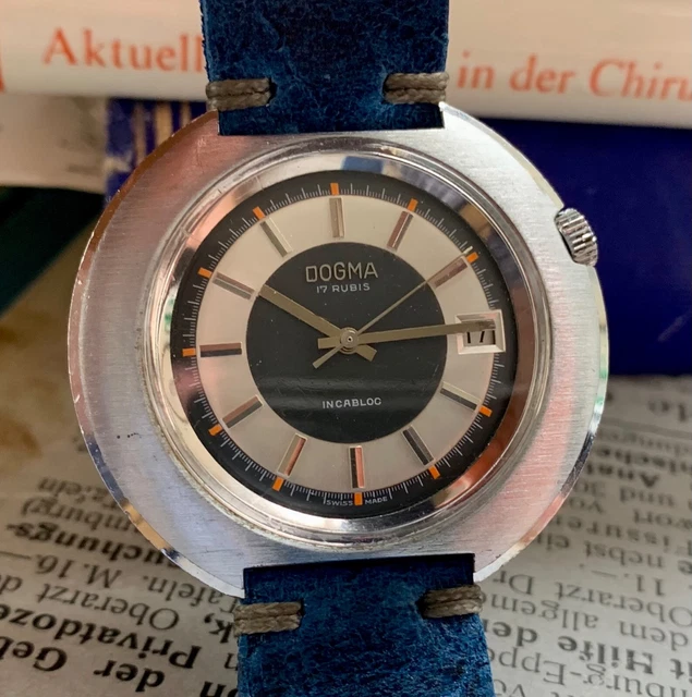 VINTAGE DOGMA UFO Diver 44mm Oversize. Cal. FHF ST 96-4 $275.00 ...