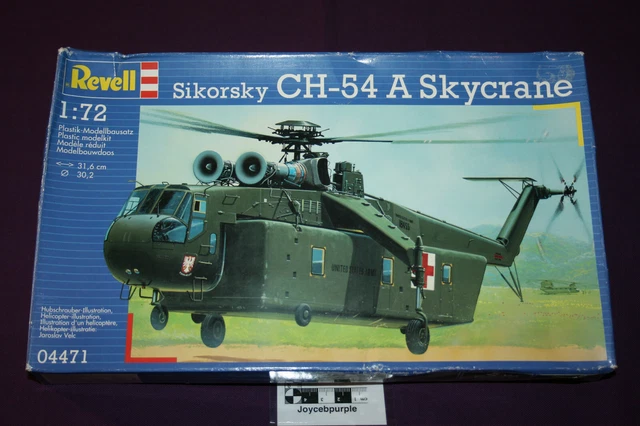 REVELL SIKORSKY CH-54A Skycrane Tarhe 1:72 scale model helicopter kit ...