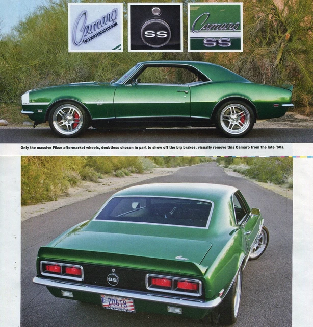 1968 CHEVROLET CAMARO SS 427 V8 MODS 6 pg Color Article $8.95 - PicClick