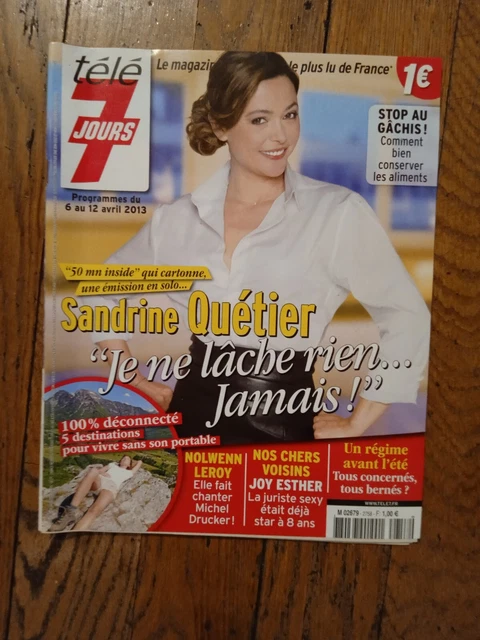 MAGAZINE TÉLÉ 7 jours de 2013 - Sandrine Quétier EUR 5,00 - PicClick FR