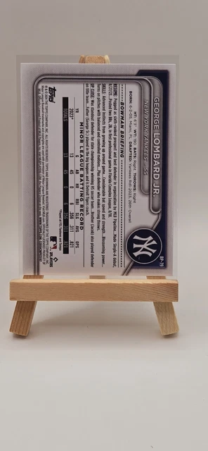 GEORGE LOMBARD JR 2024 Bowman Paper #BP-79 1° New York Yankees EUR 1,85 ...