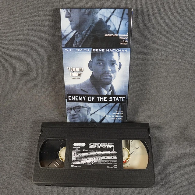 ENEMY OF THE State VHS Tape 1998 Will Smith Gene Hackman Touchstone ...