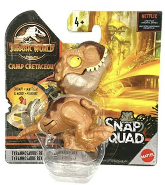 JURASSIC WORLD SNAP Squad Camp Cretaceous T-Rex Tyrannosaurus £8.99 ...