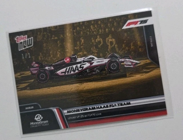 TOPPS NOW FORMULA 1 2025 - Card 007 - MoneyGram Haas F1 Team Limited 1/ ...