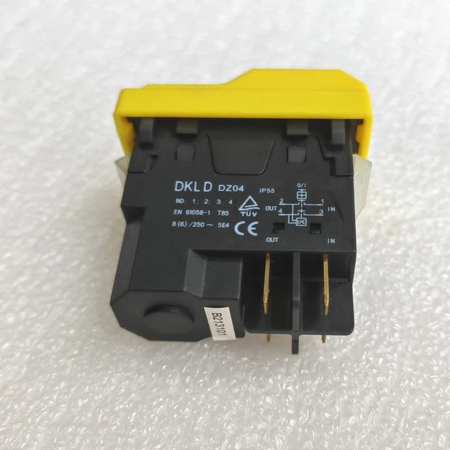 DKLD DZ04 DZ-04 8A 250VAC Waterproof Pushbutton Switch 8(6)/250~5E4 $34 ...