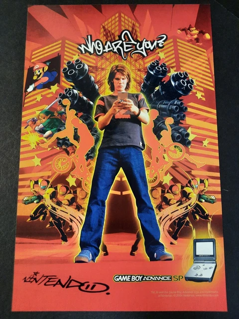 NINTENDO GAME BOY Advance SP "Who Are You?" Mario ~ Comic Page PRINT AD ...