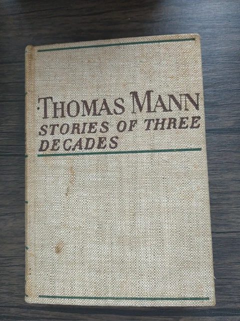 THOMAS MANN STORIES OF THREE DECADES 1st Edition Early Printing $39.00 ...
