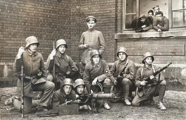 POST WW1 GERMAN Freikorps Epp Machine Gun Squad RPPC Photo Postcard ...