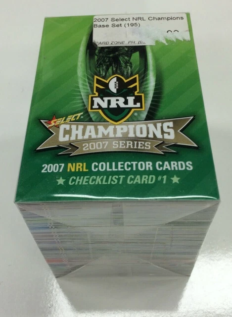 2007 SELECT NRL Champions Trading Cards Full Base Card Set (195 ...