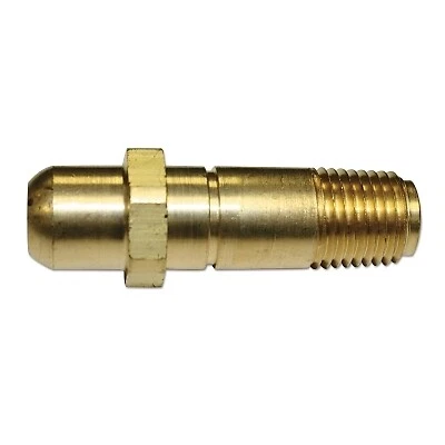REGULATOR INLET NIPPLE, Butane, Propane, 1/4 in (NPT), 2-1/16 in, Brass ...