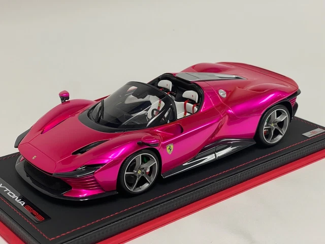 1/18 MR COLLECTION Ferrari Daytona SP3 Flash Pink Leather Base in stock ...