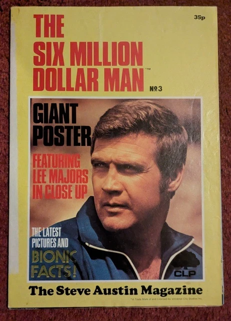 1977 THE SIX Million Dollar Man - Poster Magazine No.3 - 83 x 60cm £1. ...