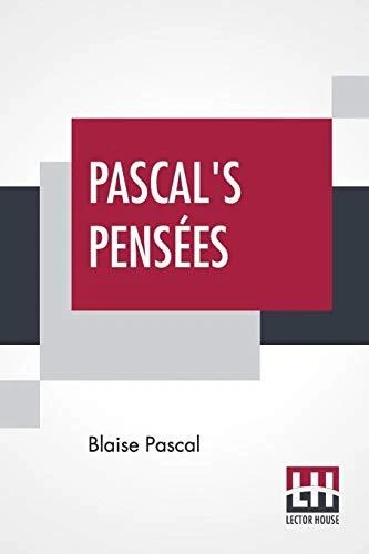 PASCAL'S PENSEES : Introduction par T. S. Eliot.9789353362638 livraison rapide gratuite