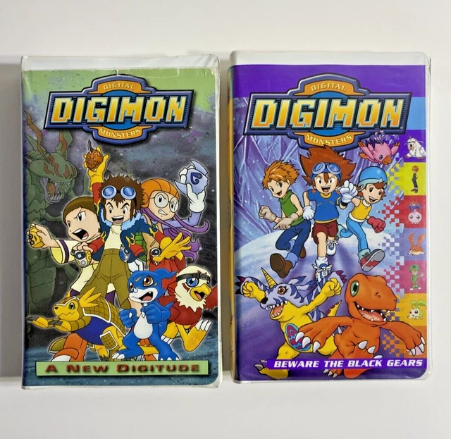 DIGIMON TV SERIES Vintage VHS Lot of 2 - Clamshell - Fox Kids Videos ...