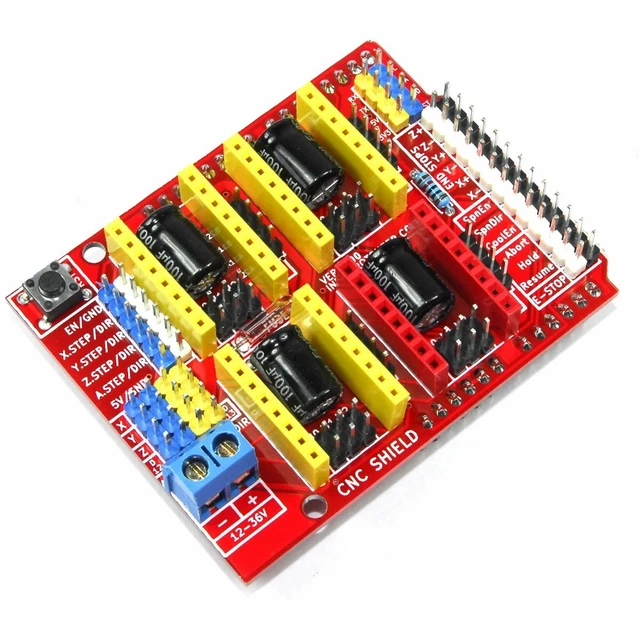 CNC SHIELD V3 for Arduino UNO A4988 3D Printer Engraver 12V GBRL Flux ...