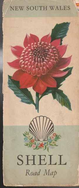 OLD AUSTRALIAN MAP , Shell Road Map , New South Wales $16.00 - PicClick AU