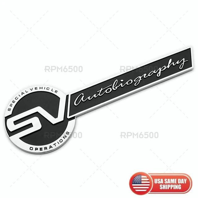 LAND ROVER SV Autobiography Special Vehicle Operations Logo Badge ...