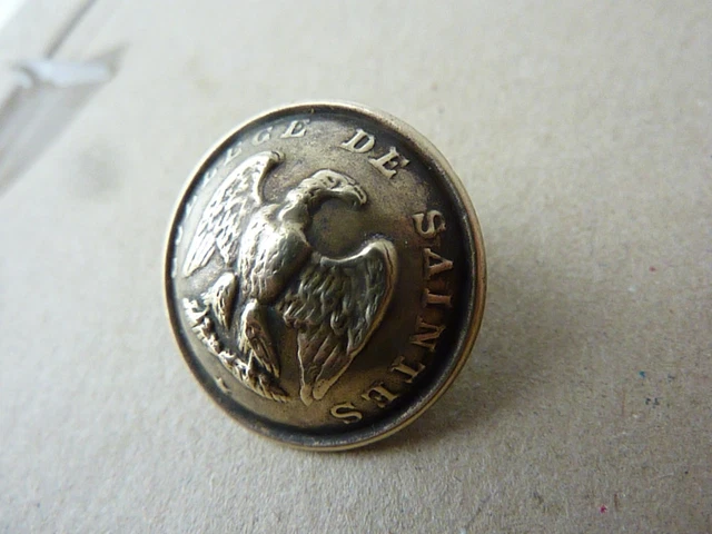 BOUTON DU COLLÈGE IMPÉRIAL DE SAINTES 2nd EMPIRE shako bicorne EUR 15 ...