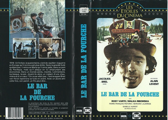 JACQUES BREL: VHS Film "Le Bar De La Fourche" EUR 17,00 - PicClick FR